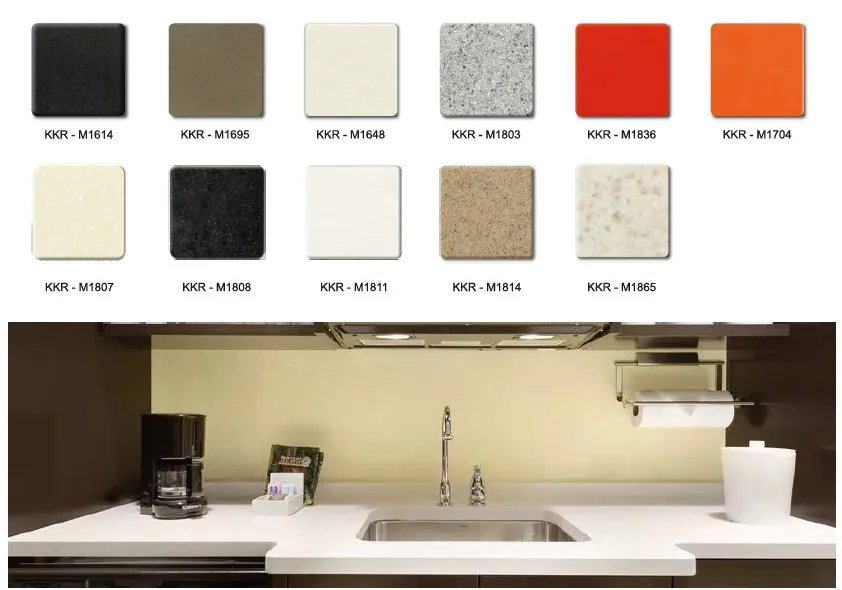 Solid Surface Kitchen Counter Tops Prefabricated Kitchen Islands ...