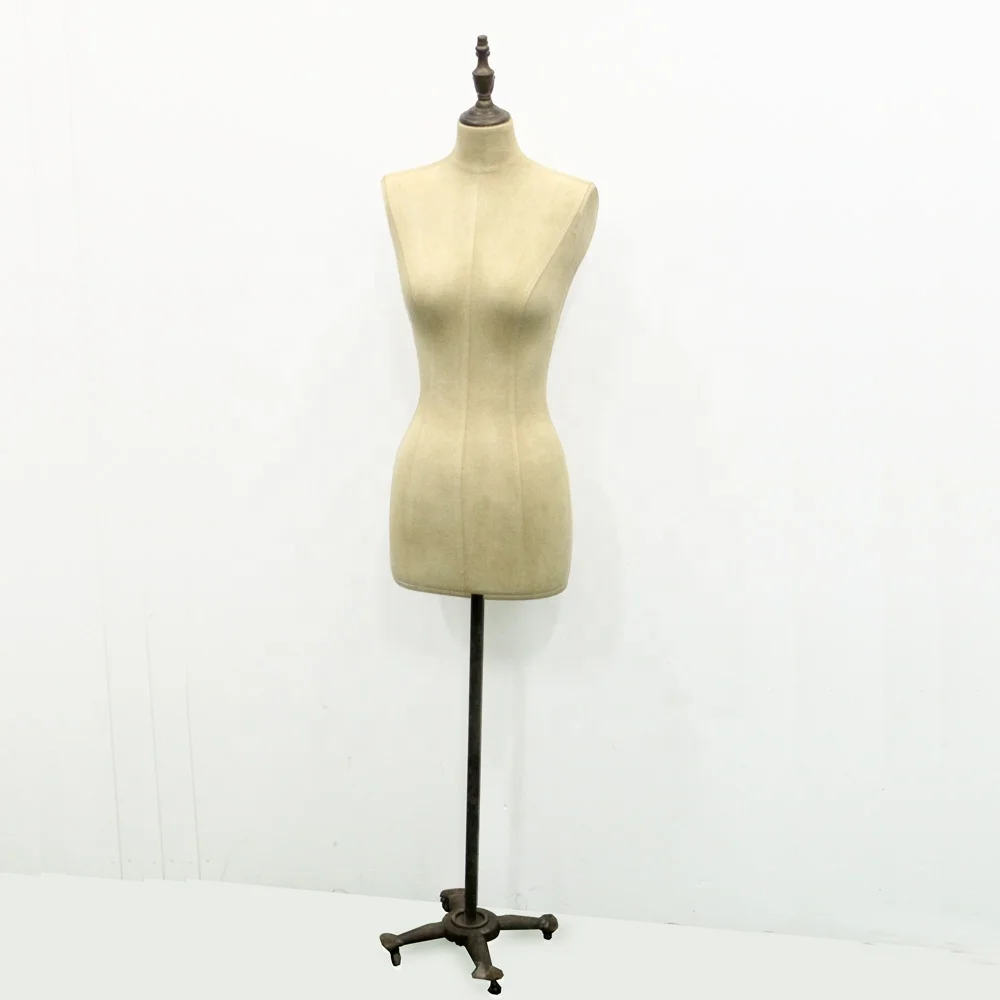 Antique Metal FRP Mannequin - Female Mode Body Form