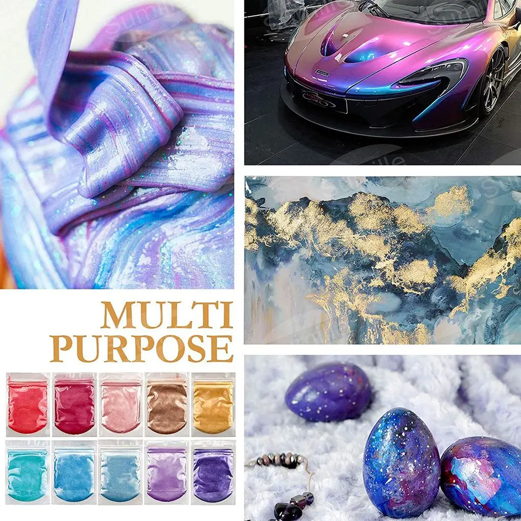 Mica Powder- Epoxy Resin Dye- 30 Color Powder Pigments For Epoxy Resin ...