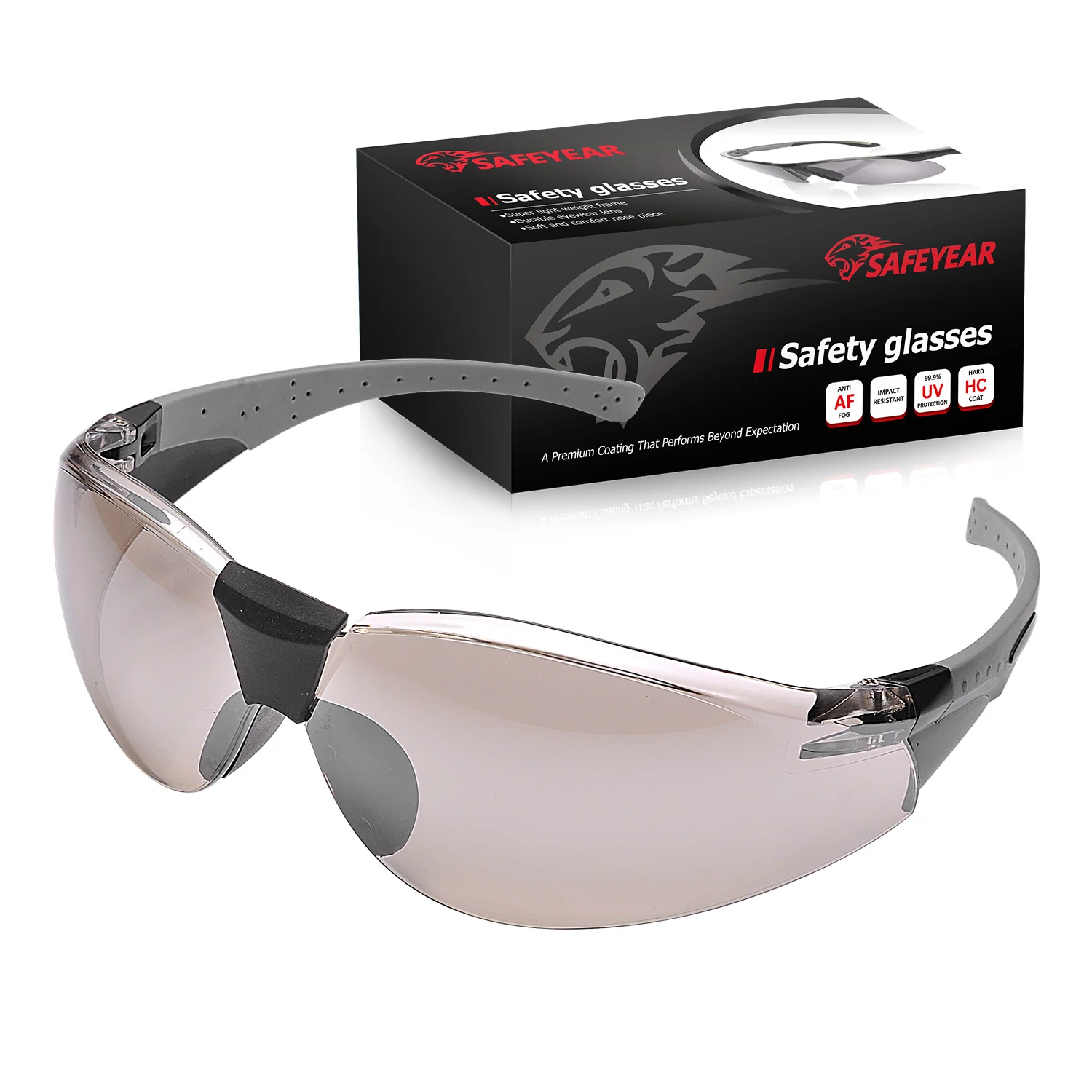 Wraparound Hybrid Eye Safety Glasses Bicycling Glasses and Comfortable ...