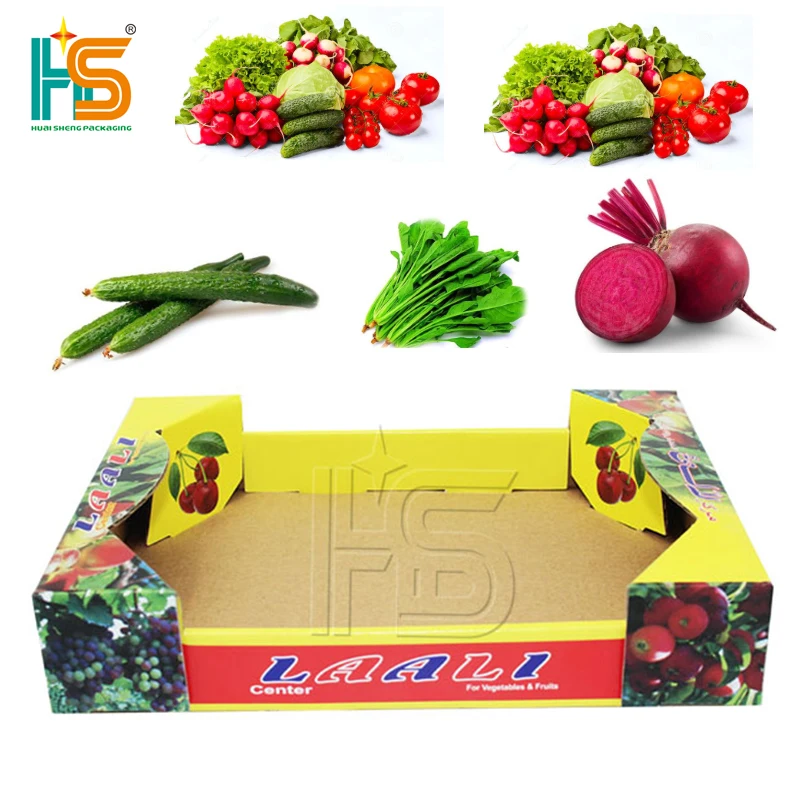Strong Vegetable And Fruit Cardboard Packaging Shipping Box Fresh Fruit ...