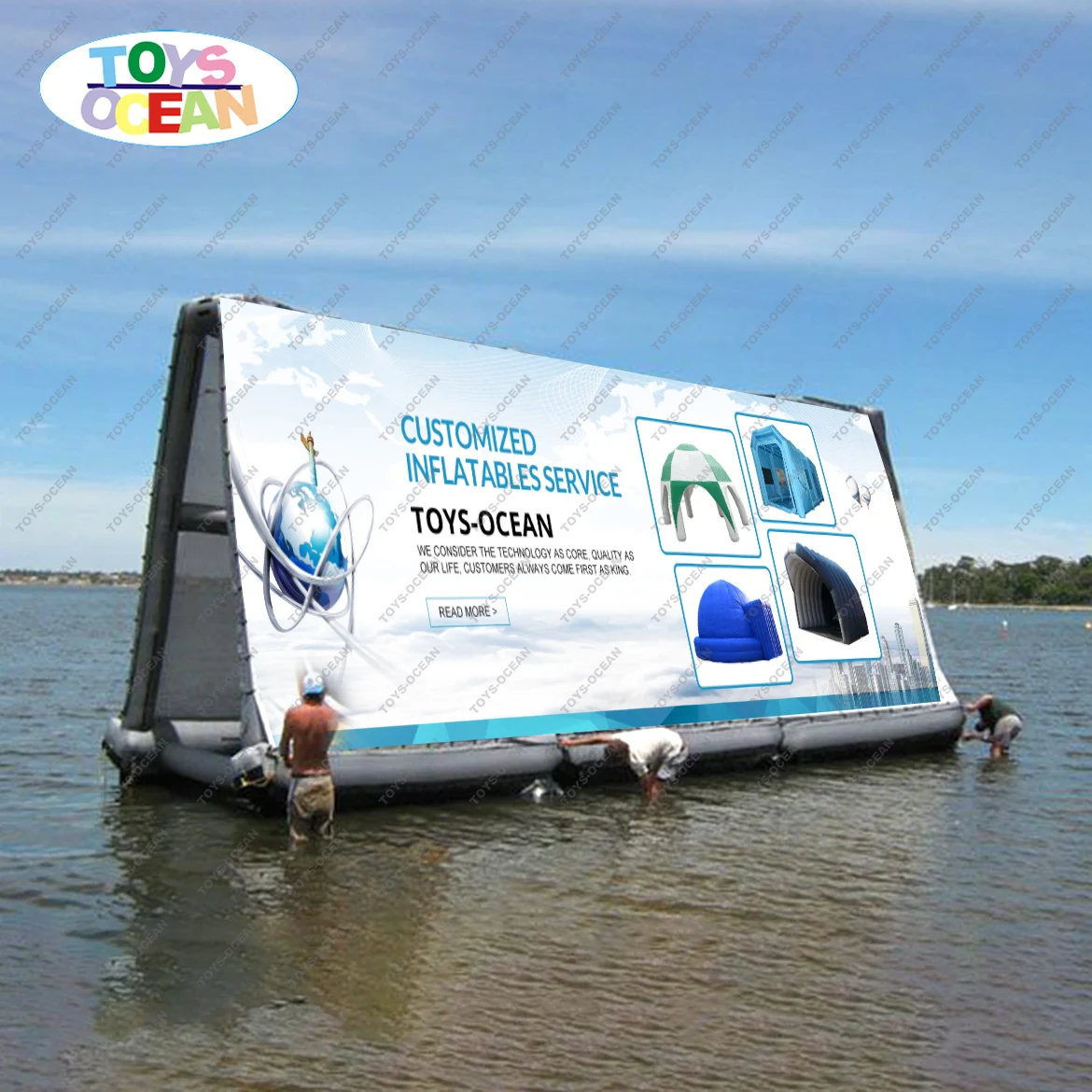 Inflatable Water Billboard - Effective Advertising Screen