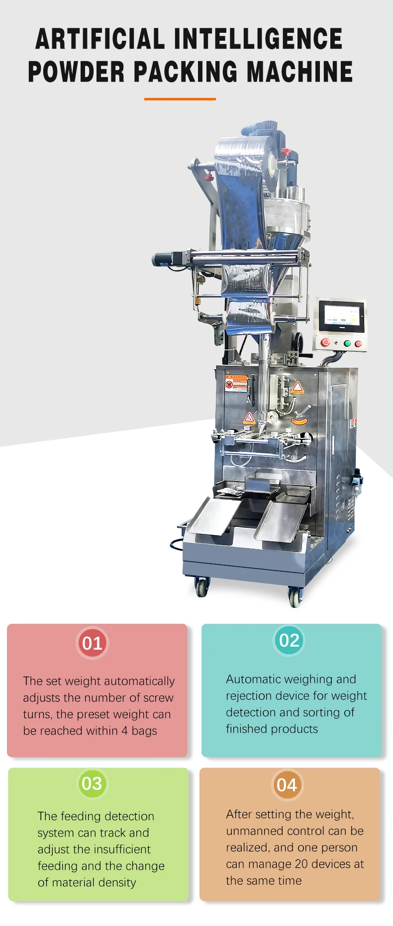 Automatic Cassava Flour/paint/kava/spices/yeast/jaggery/tomato/pill ...