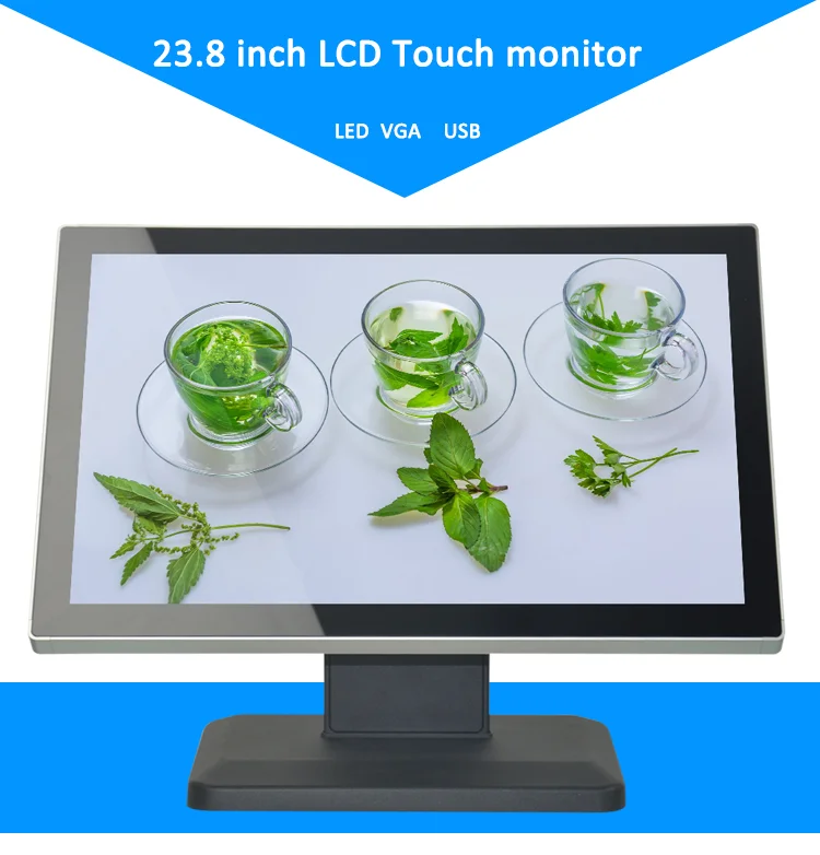 23.8 Inch True Flat Touch Screen Monitor - Ideal for POS
