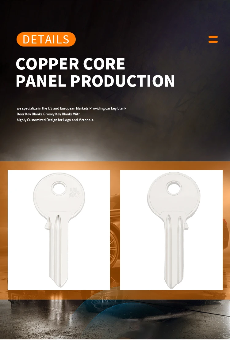 Asian Market Factory Price Custom Design Ul050 House Key Blank Nickel ...