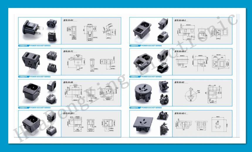 IEC 60320, IEC-Wireable macho C14 hombre iec c14 macho 10A 250V ...