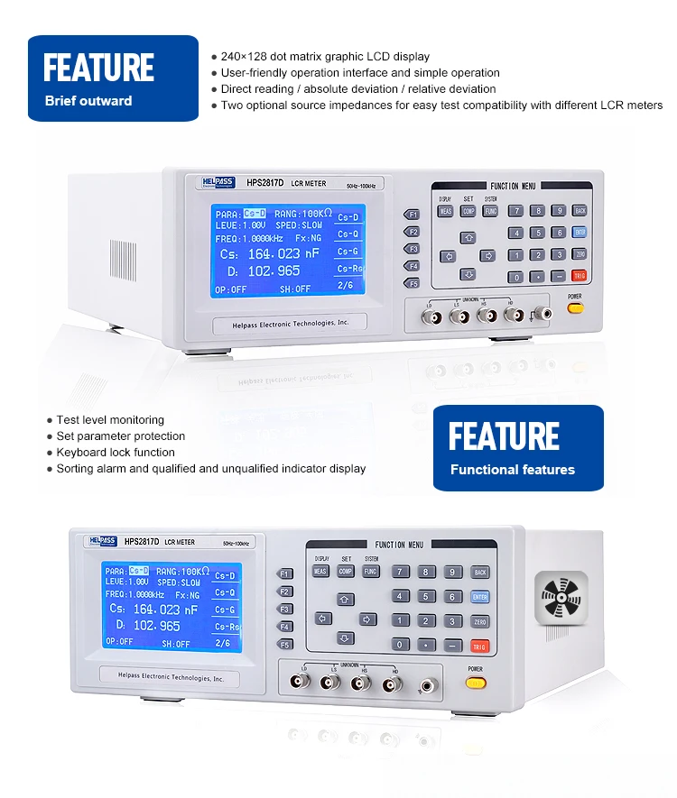 HPS2817D LCR Digital Bridge - Precision High Frequency Meter