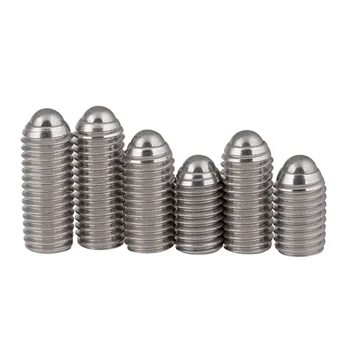 Stainless Steel Threaded Hexagon Socket Spring Loaded Ball Plunger ...