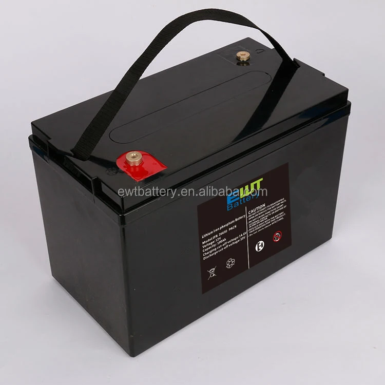 12v 100ah Lead Acid Battery Deep Cycle Ifr26650 Lifepo4 Rechargeable ...