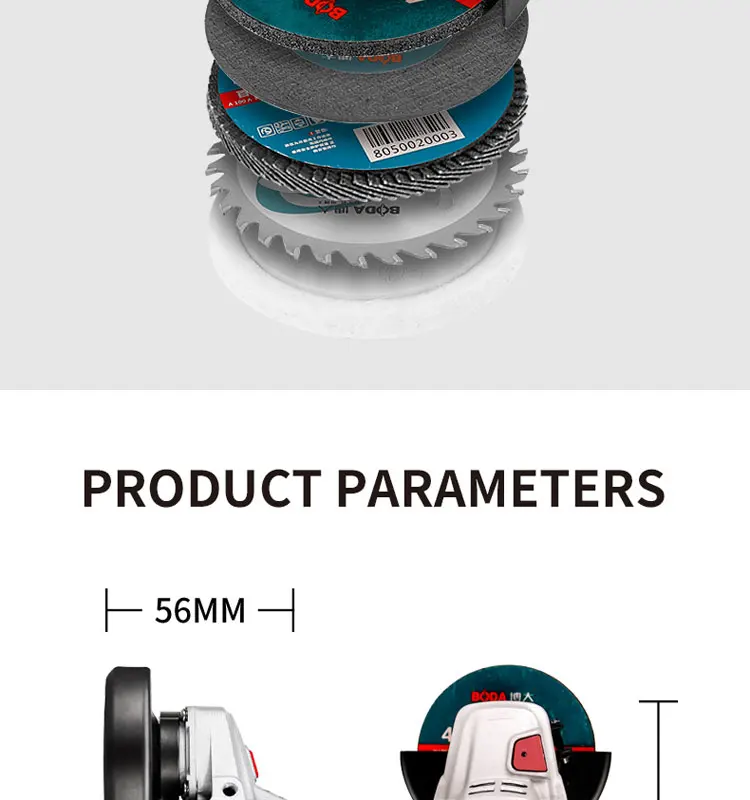 Boda Power Tools Hand Grinding Machine Polisher Household 4 Inch Mini ...