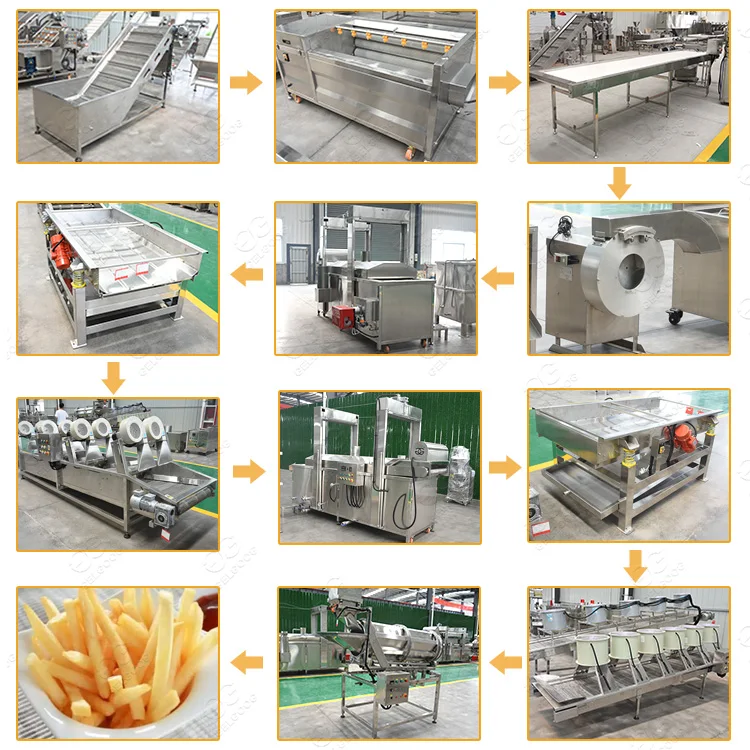 High Efficiency French Fries Production Line - 1 Year Warranty