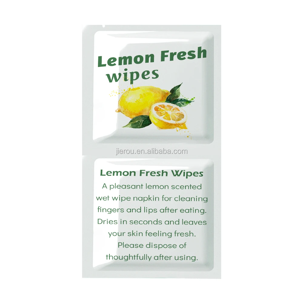 Wholesale Individual Lemon Scented Wet Wipes with Custom Design and Low ...