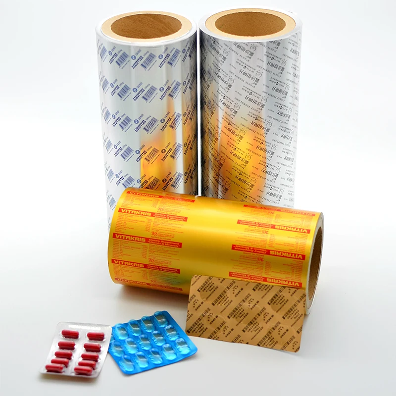 Custom Printed Pharmaceutical Grade Aluminum Foil Rolls For Pill ...