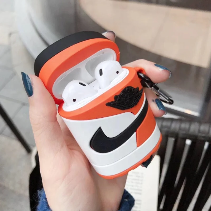 Sneaker Shoe Design Holiday Silicone Cover Air Pod Nike Earphone Case ...