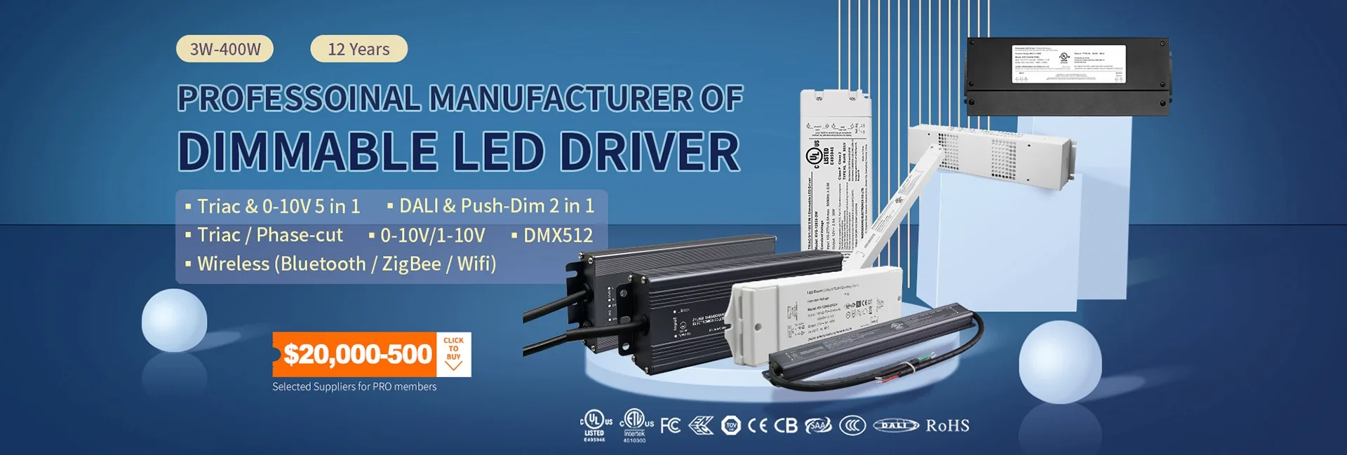Zhuhai Shengchang Electronics Co., Limited - Dimmable LED Driver
