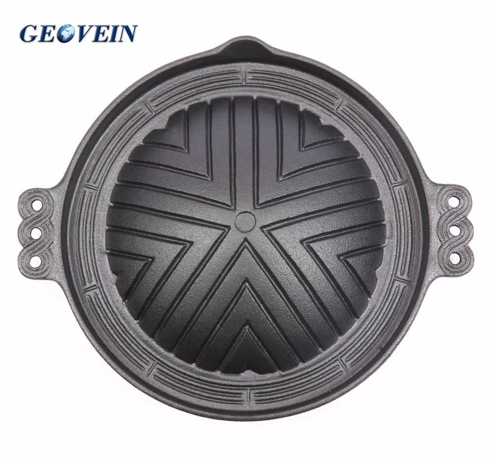 Cast Iron Genghis Khan Grill Pan Mongolian Bbq Grill Pan - Buy ...