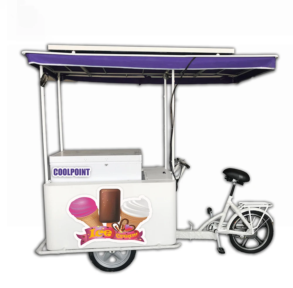 Bicicleta De Helado Con Nevera,Triciclo De Carga Con Congelador ...