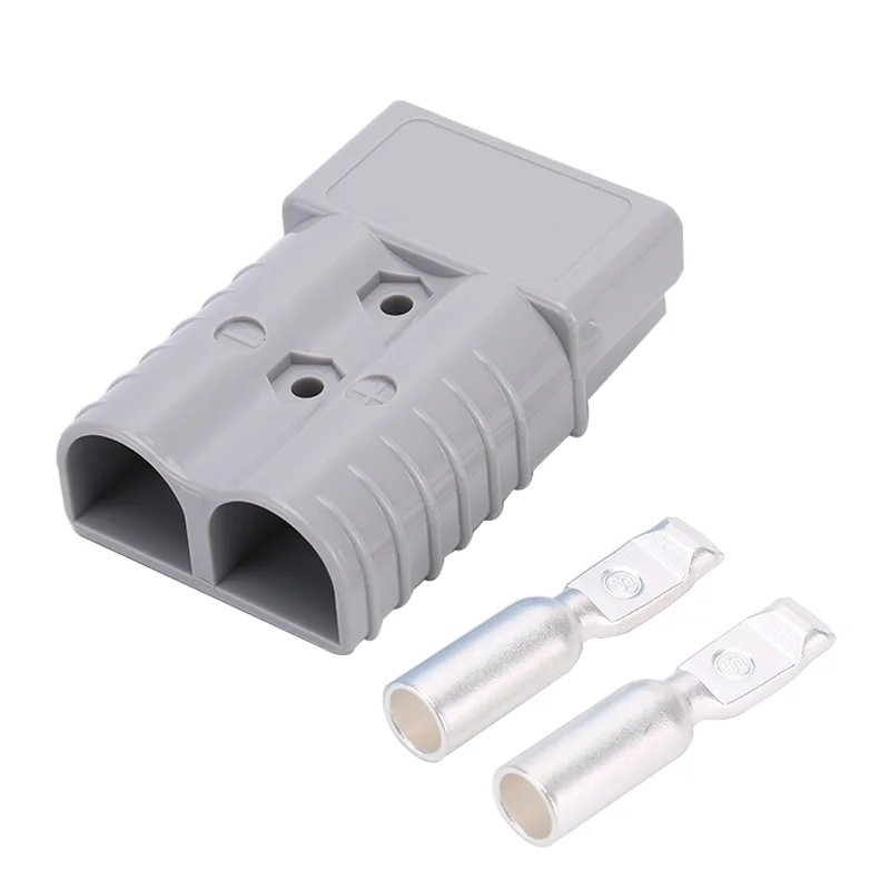 High Quality 2 Pin Dual Pole Grey External Battery 50AMP 600V Connector