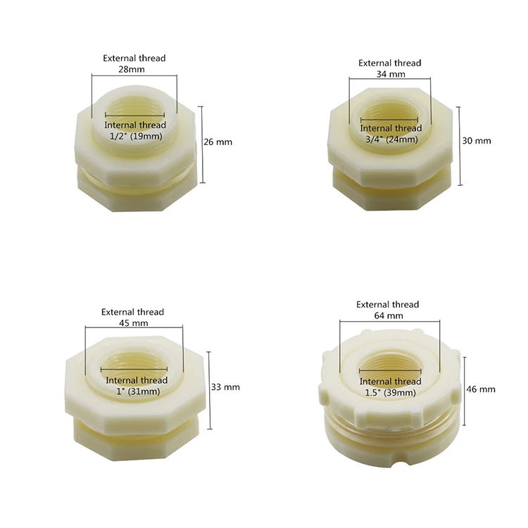ABS Plastic Water Tank Connectors - Durable & Versatile