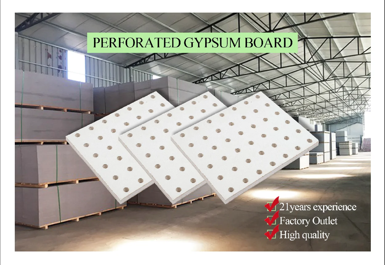 Acoustic Perforated Plaster Gypsum Board For Ceiling Panel For Drywall ...