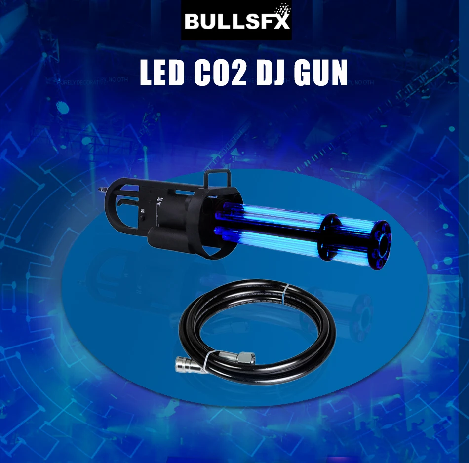 Led Dj Gun Co2 Gas Gatling Fog Gun For Party Nightclub Bars Events ...
