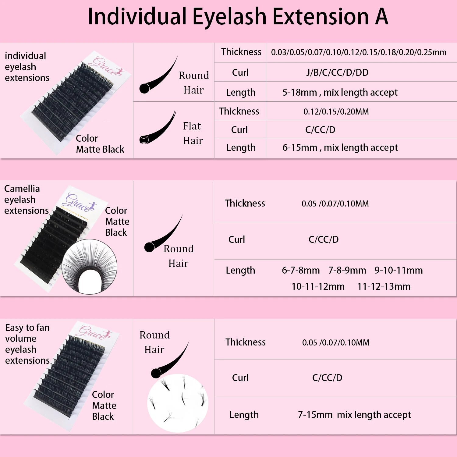 Own Logo Private Label Automatic Pink Black False Lash Eyelashes ...