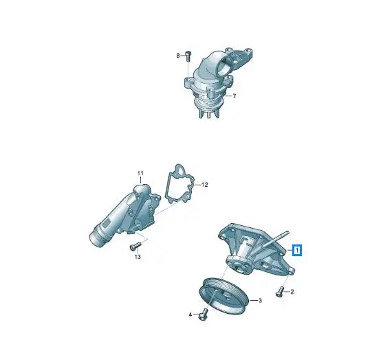 Car Water Pump for AUDI A6 A7 A8 Q7 - Reliable Performance