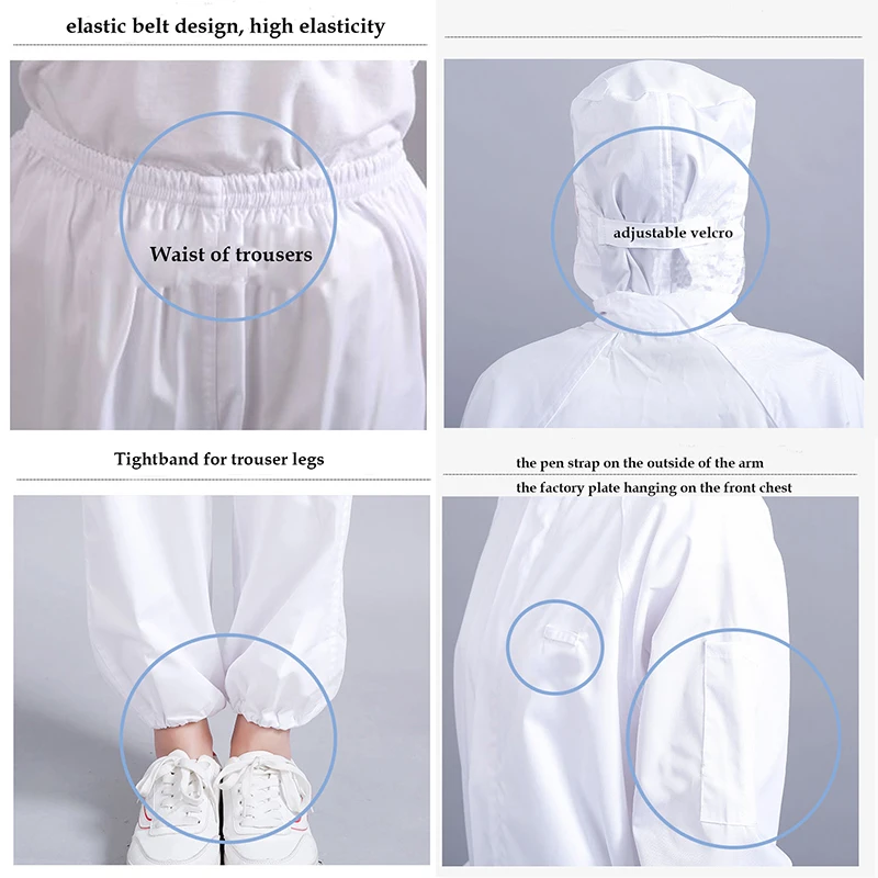 Food Factory Long Sleeve Workwear Set with Customizable Logo