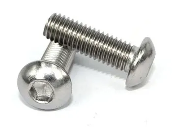Iso 7380 M5 M6 Metric Machine Stainless Steel 304 Hexagon Socket Allen Cap Round Button Head ...