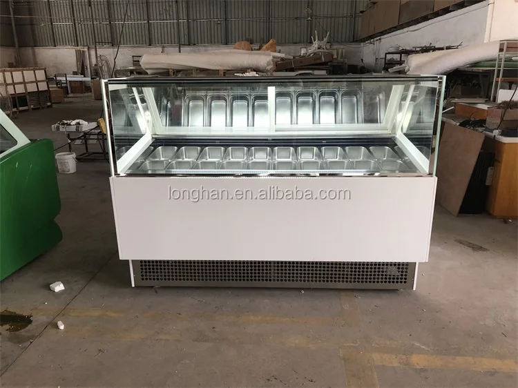22 Pans Gelato Cooler Ice Cream Trolley Showcase - Buy Ice Cream ...