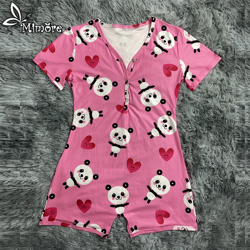 Mimore Fashion Design The Real Baddie Sleepwear Short Onesie For Women ...
