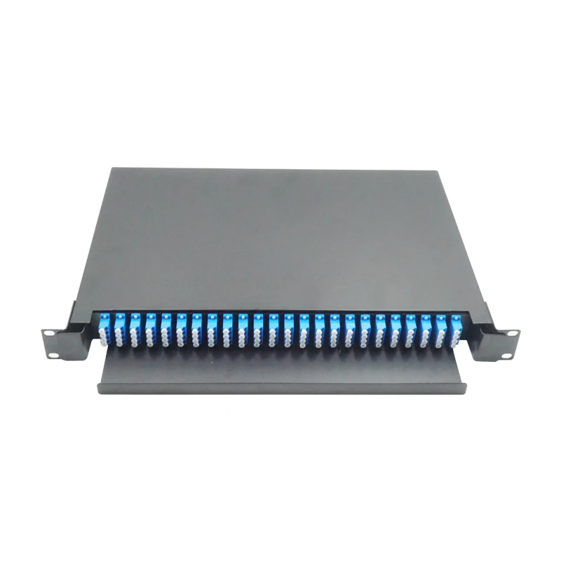 1U 24 Port Fiber Patch Panel - LC UPC Quad, 96 Core ODF
