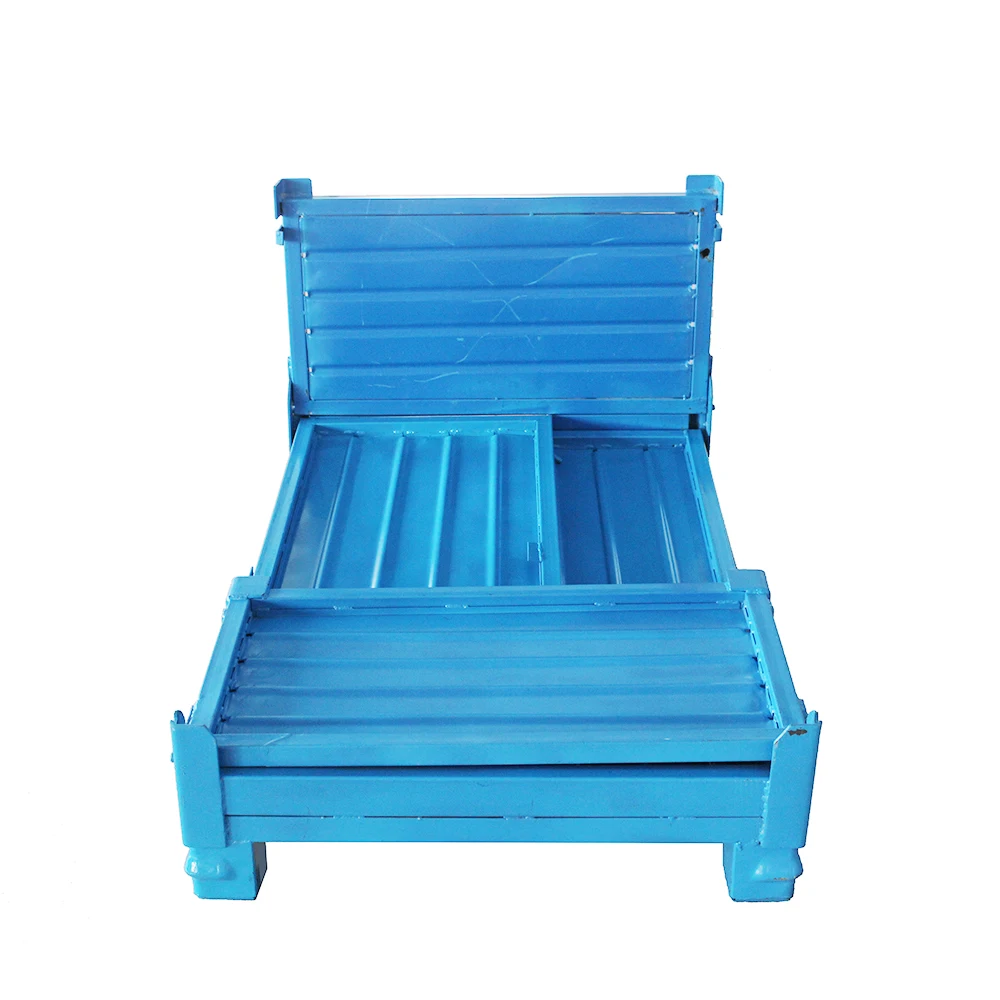 Loading 1000 Kg Collapsible Stackable Heavy Duty Big Metal Box Metal ...