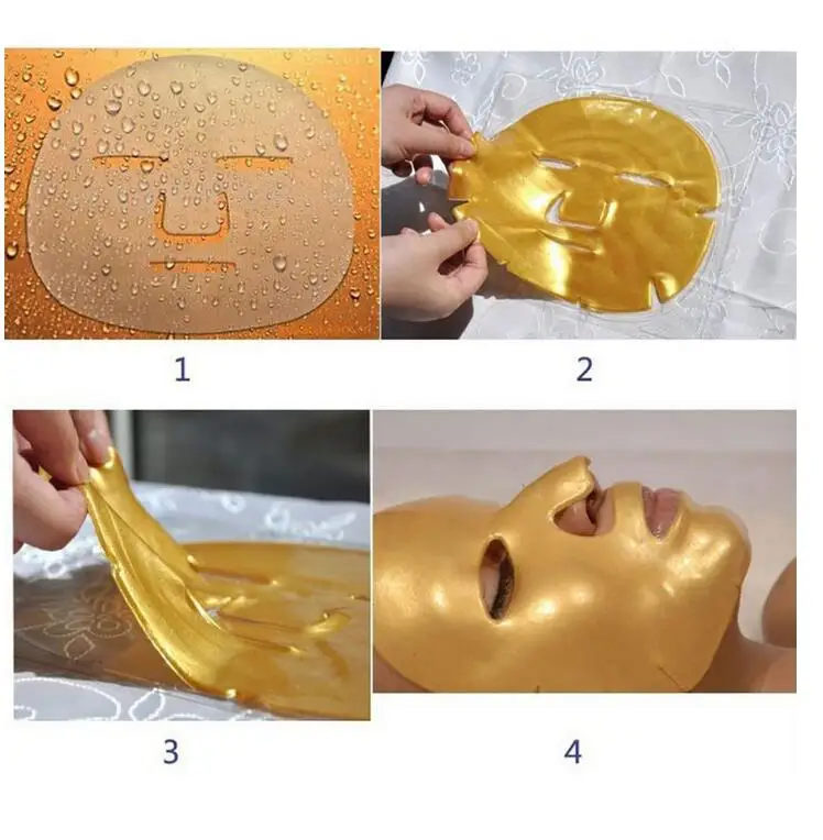공장 가격 24k 콜라겐 골드 페이셜 마스크 안티 링클 안티 에이징 뷰티 스킨 케어 시트 마스크 Buy Gold Face