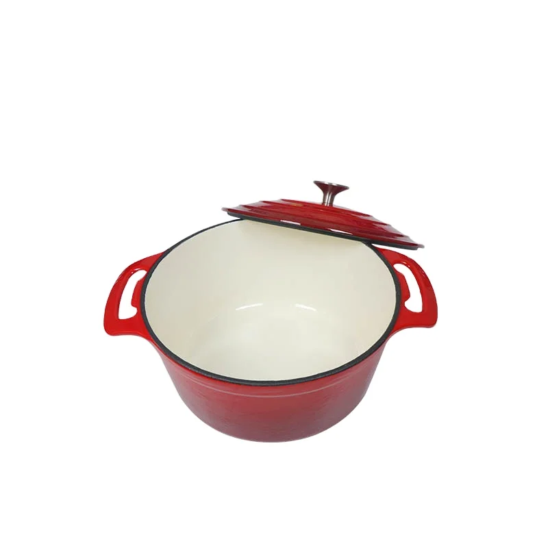 Red Popular Cookware Set Cast Iron Cooking Pot With Lid - Buy Non-stick ...