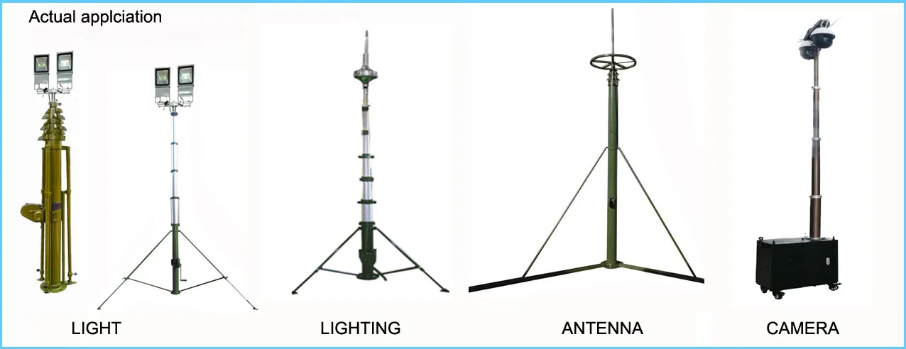 Electro Motorized Mechanical Telescopic Mast - 5m Height