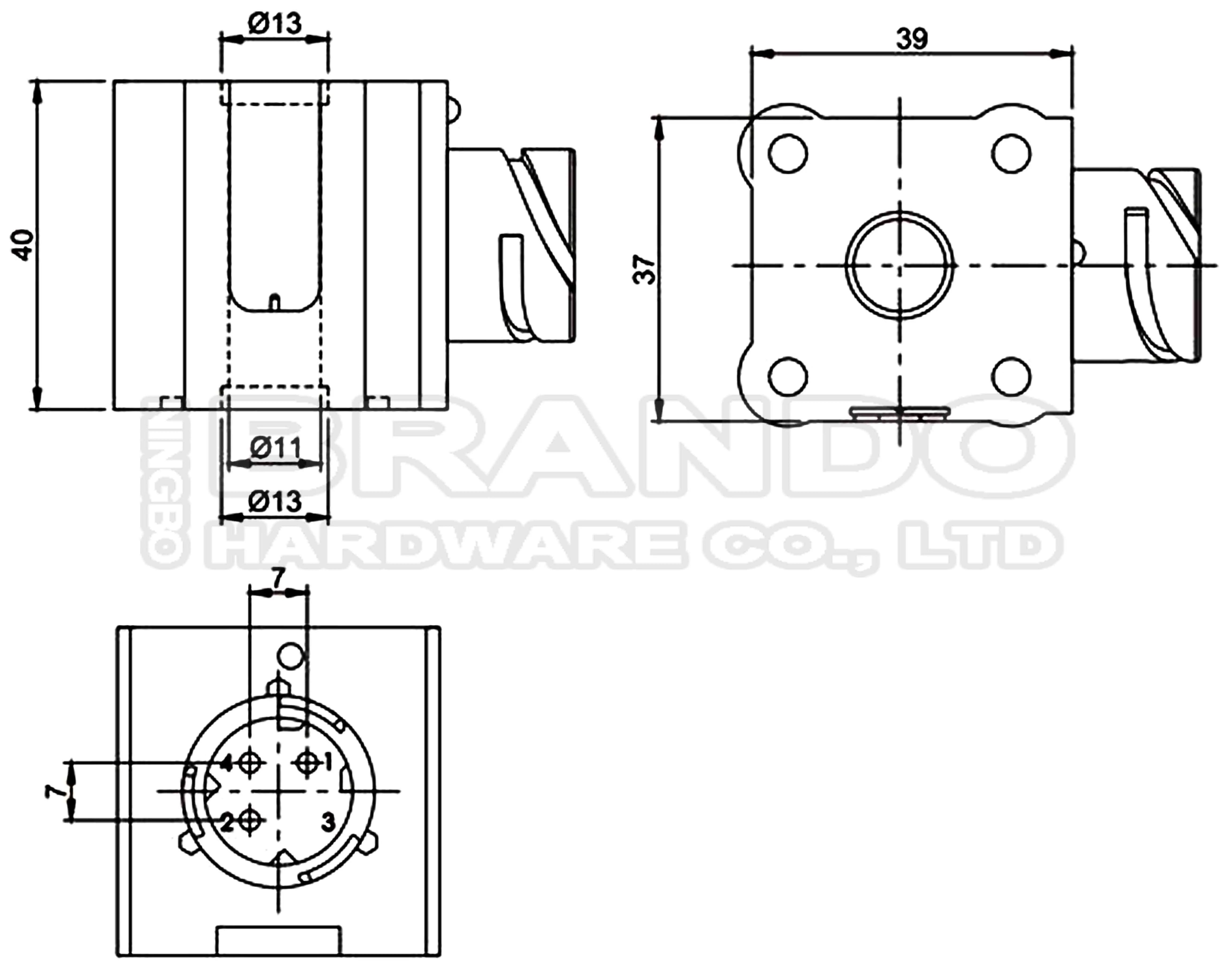 24vdc Truck Abs Modulator Valve Solenoid Coil With Armature Plunger ...