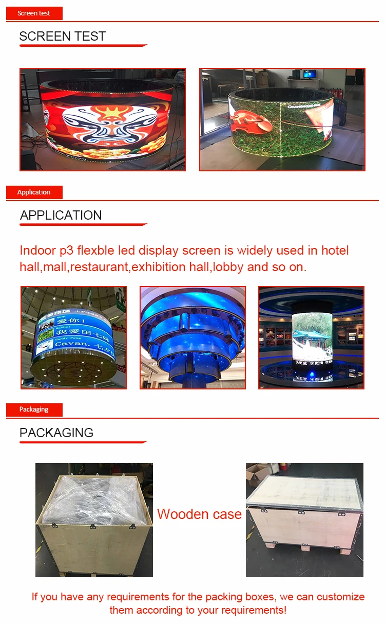 360 Degree Led Display Screen Curved Indoor P3 Advertising Stage ...