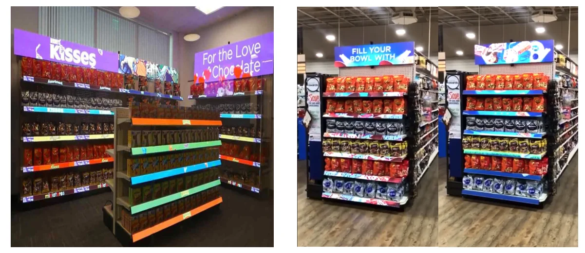 Indoor Full Color Screen Digital Signage Advertising Player Shelf Edge ...