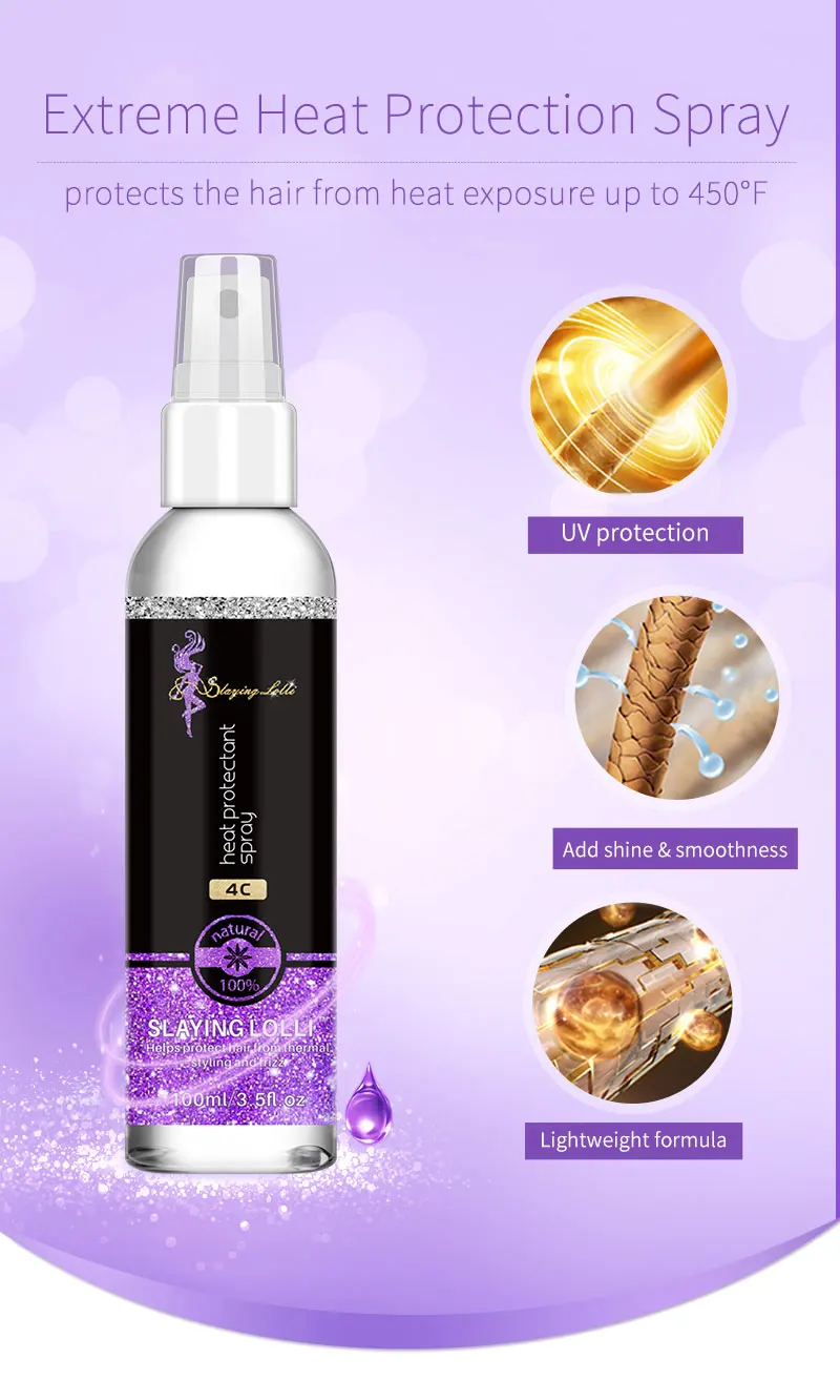 Argan Oil Sulphate Free Heat Protectant Spray Protect Hiar Blow Dry ...