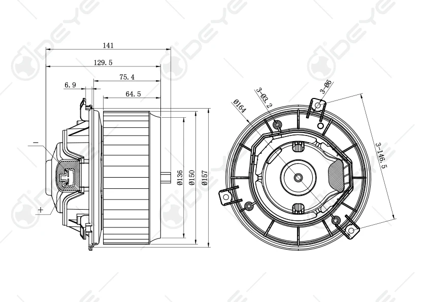 95920148 95472959 Air Conditioning Blower Motor for Buick & Chevrolet