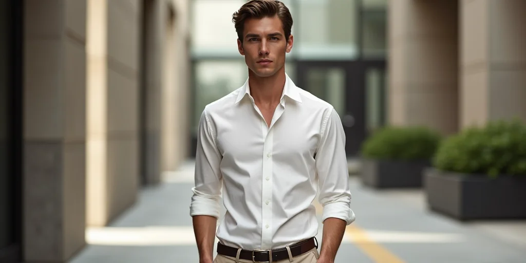 Mens Off White Dress Shirt – Stylish & Modern Fit on Alibaba.com