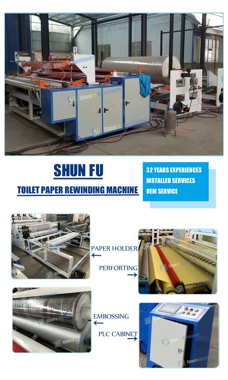 Small Rolling Paper Perforating Slitter Rewinding / Rewinder Machine ...
