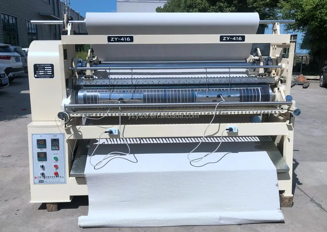 New Textile Ribbon Scarf Pleating Machine 217 Fabric Pleater Crimping ...