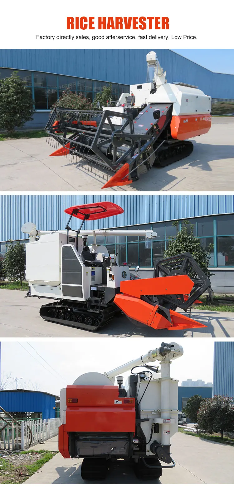 Kubota Type Rice Harvester with Cabin - Efficient & Durable