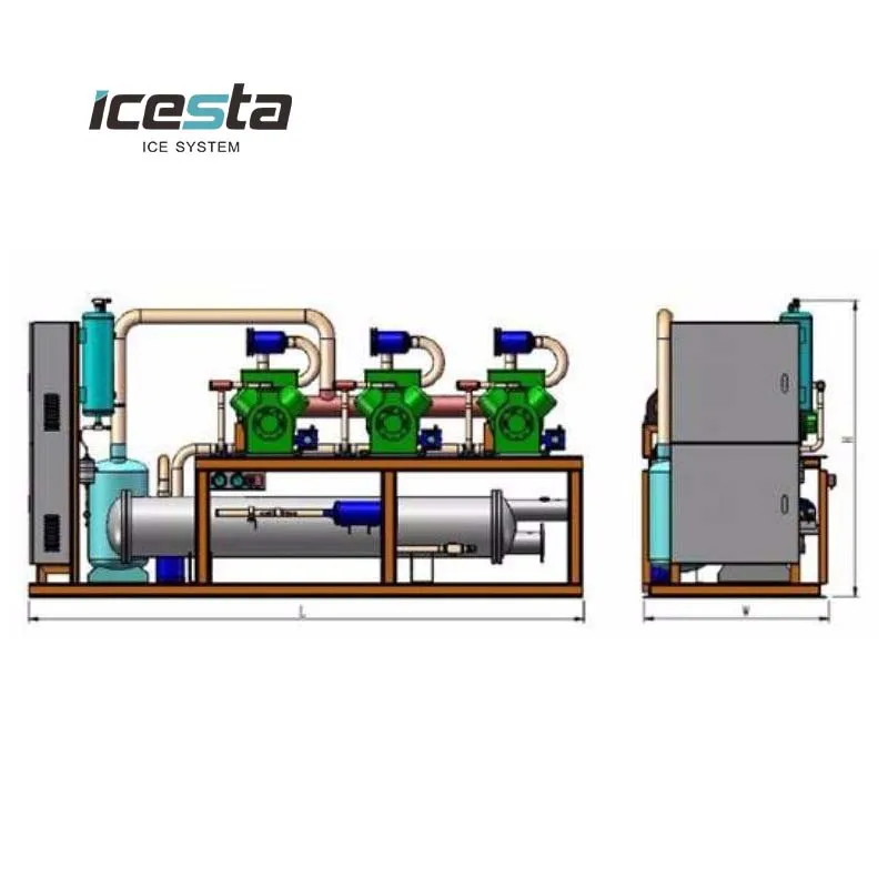 Icesta Industrial Chilled Water System Aquarium Falling Water Cooling ...