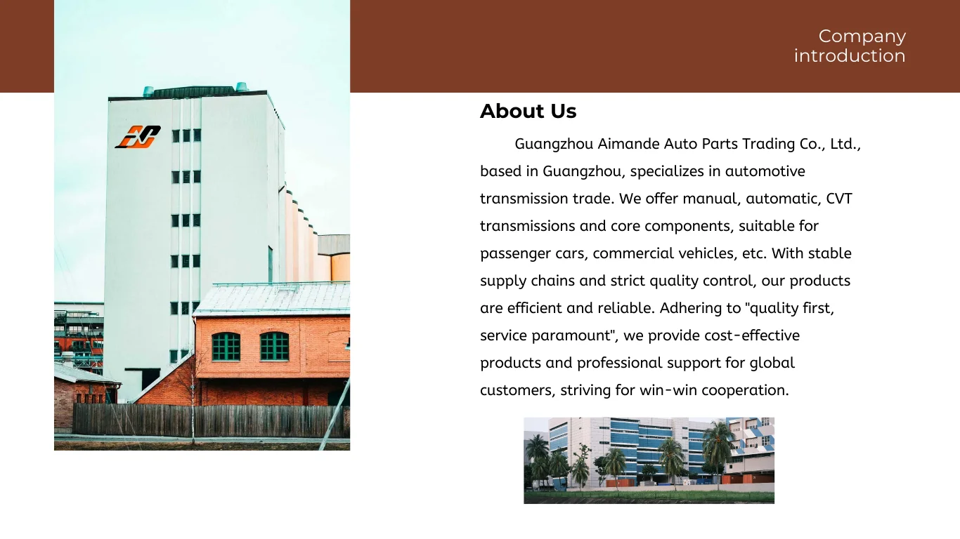 Company Overview - Guangzhou Aimande Auto Parts Trading Co., Ltd.