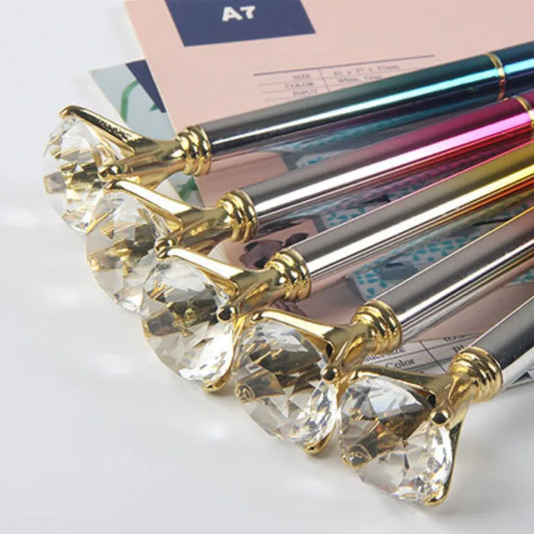 Promotion Big Top Diamond Multi Color Metal Ball Crystal Pen