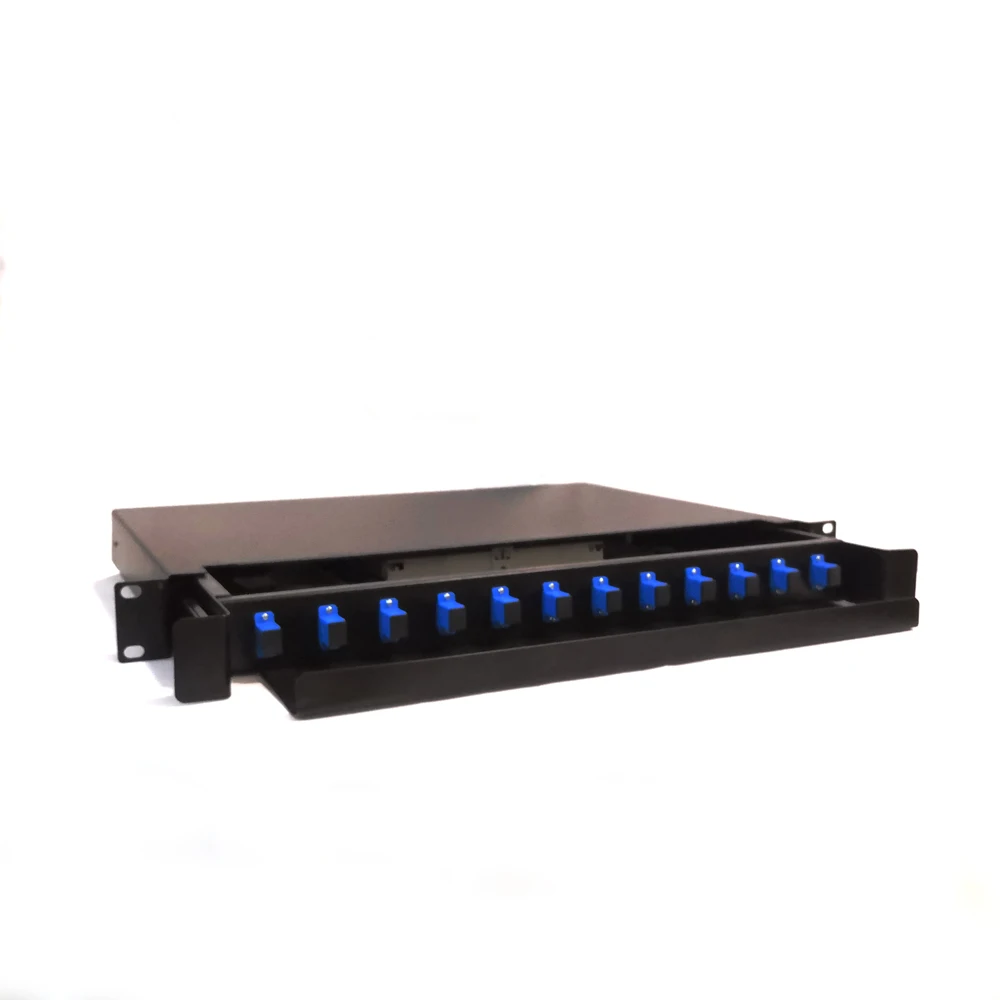 12 Poort 1u 19 Inch Fiber Patch Panel Sc Lc Fc St Fiber Splice Lade ...