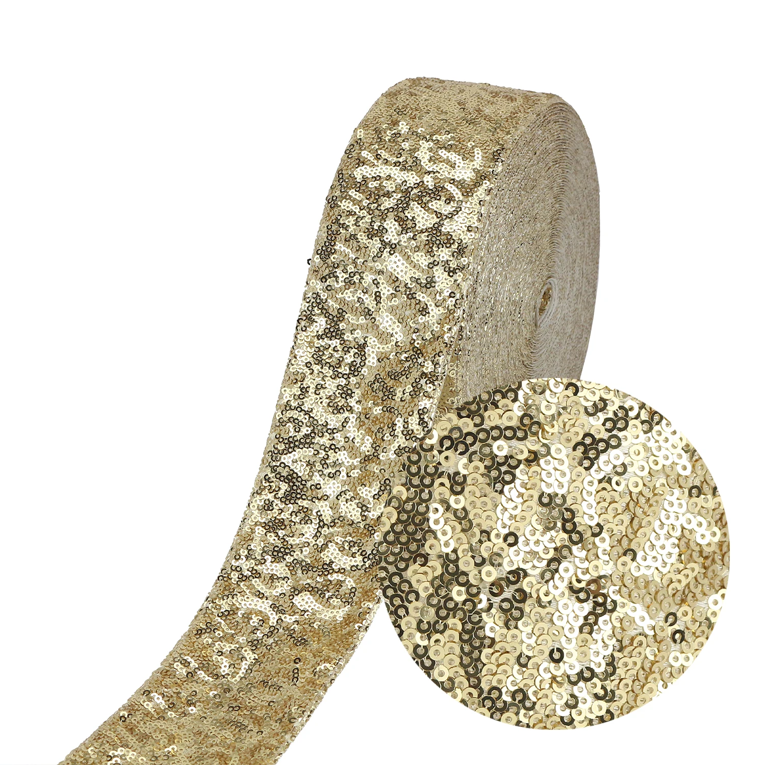 Midi Ribbons Bling Glitter Scattered Sequins Rose Sewing Sequin Fabric ...